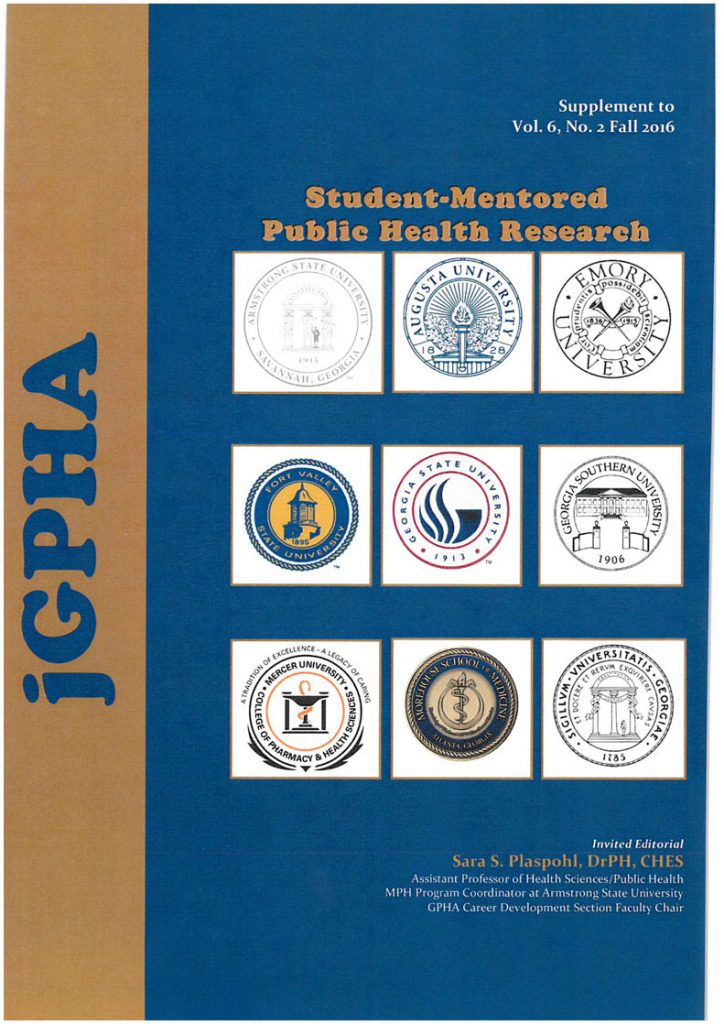jGPHA - Supplement to Vol. 6, No. 2 - GPHA: Georgia Public Health ...